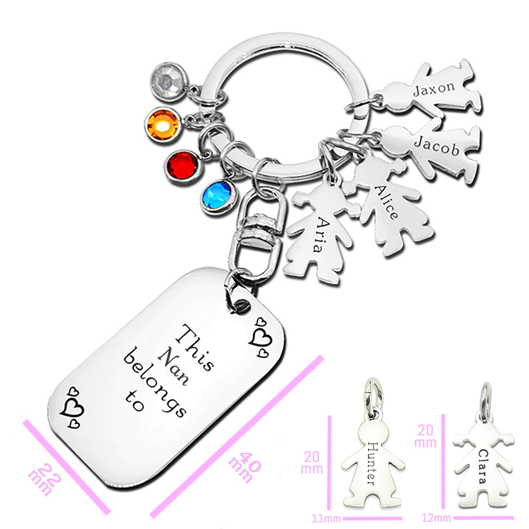 Personalised Kids Love Keyring Tag - Buy One Get One Free Offer – BELLE ...