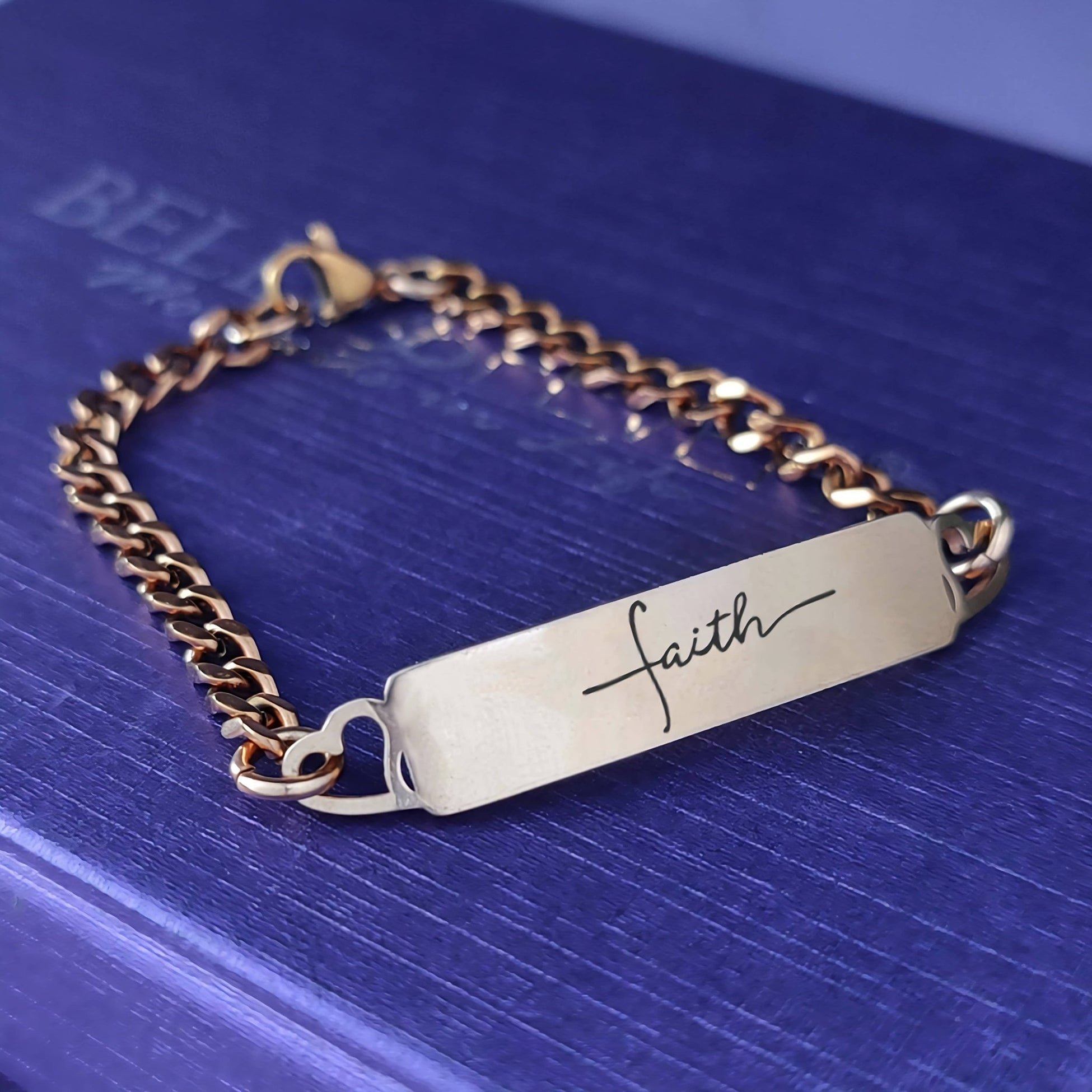 Faith Heart Tag Bracelet |Belle Fever Inspiring jewellery – BELLE FEVER